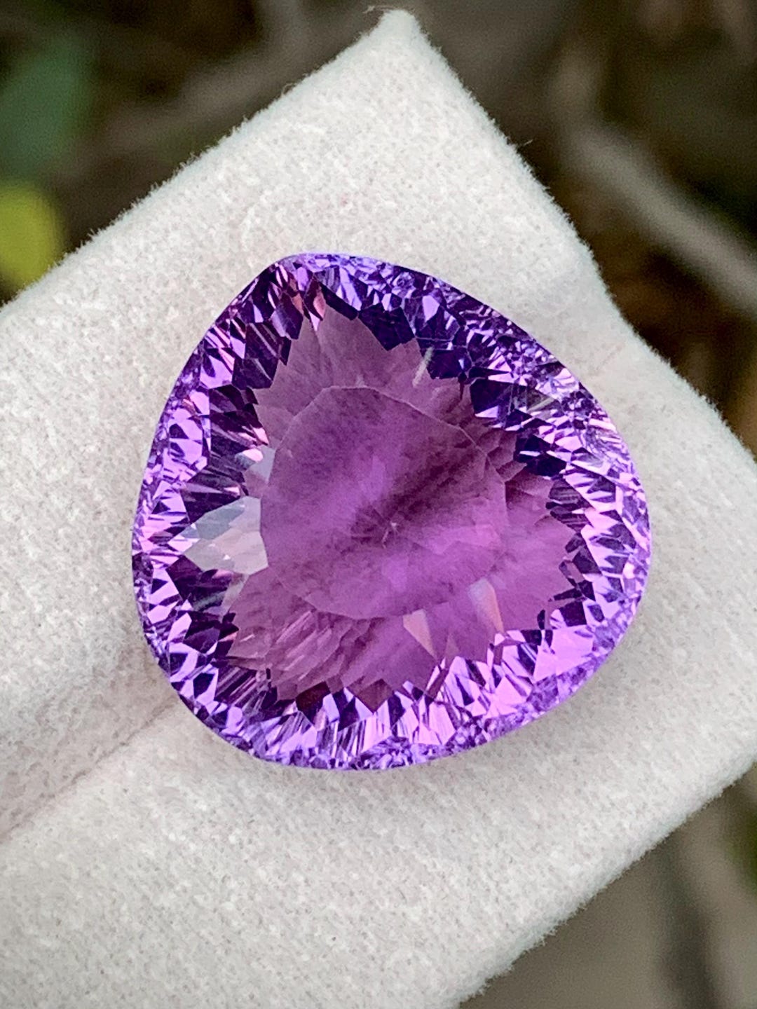 Magnificent Natural Pear-shaped Amethyst Gem | Fancy Precision Cut for ...