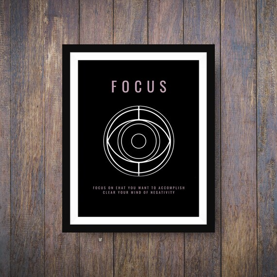 FOCUS Focus Print Focus Printable Print for Focus Clear | Etsy
