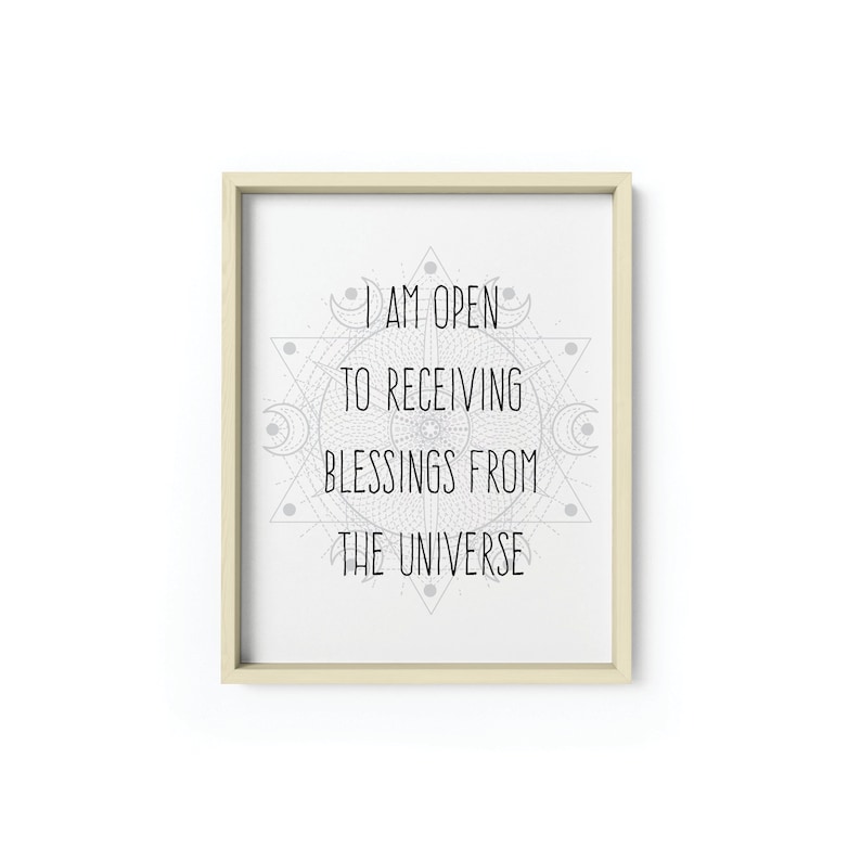 Printable Blessings From the Universe Quote Cosmic Celestial - Etsy