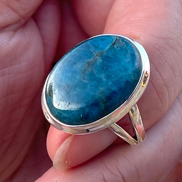 Blue Apatite Rings - Etsy