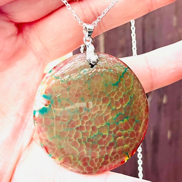 Large Fire Agate - Etsy