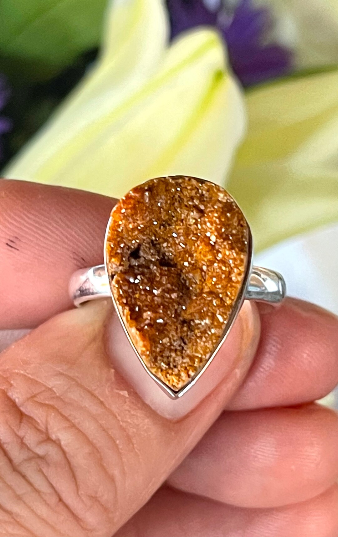 Raw, Vanadinite, Ring, in Sterling Silver, Size 9.5 - Etsy