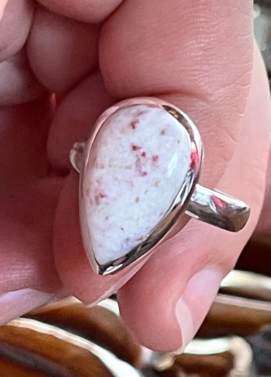 Cinnabar, Ring, in Sterling Silver, Size 9 - Etsy