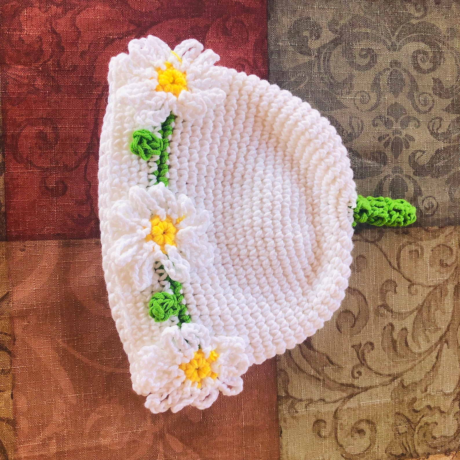 Crochet Knit Baby Girl Spring Hats - Etsy