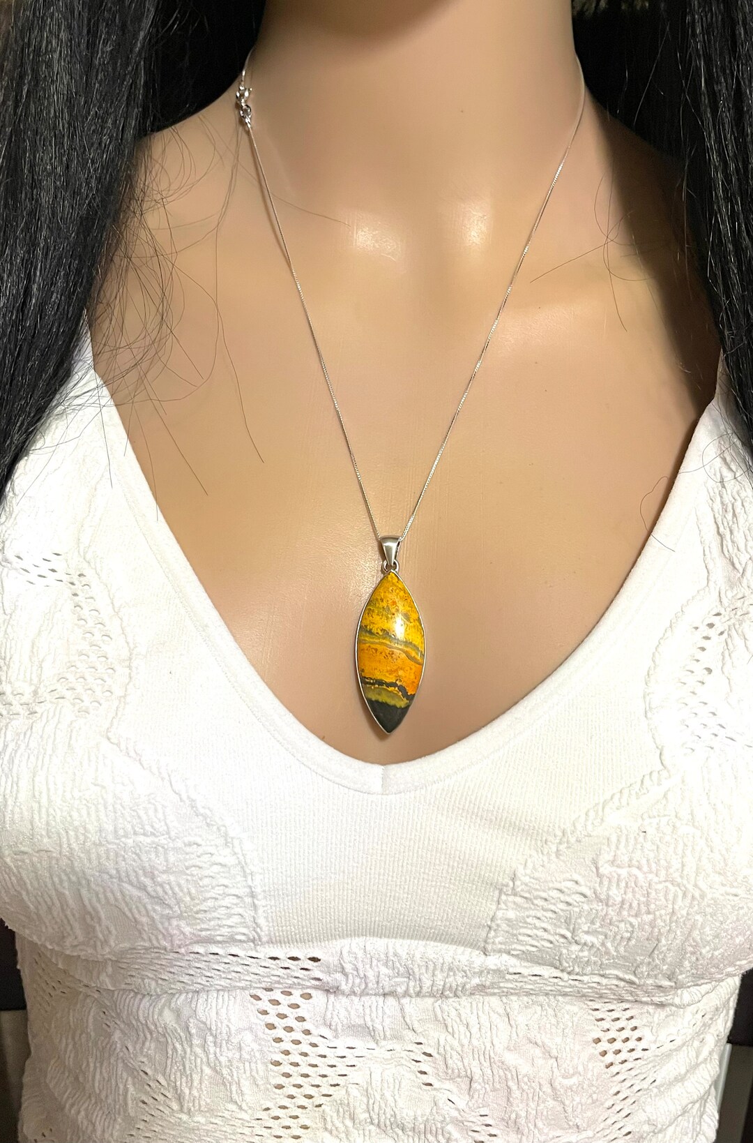 Bumblebee, Pendant, Necklace, in Sterling Silver - Etsy
