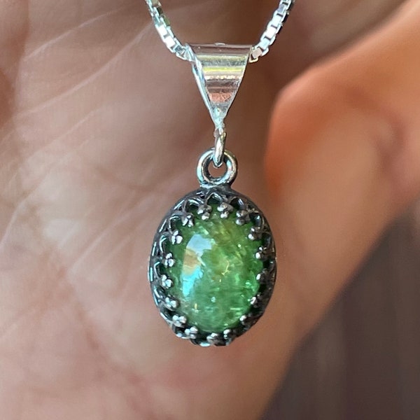 Tsavorite Necklace - Etsy