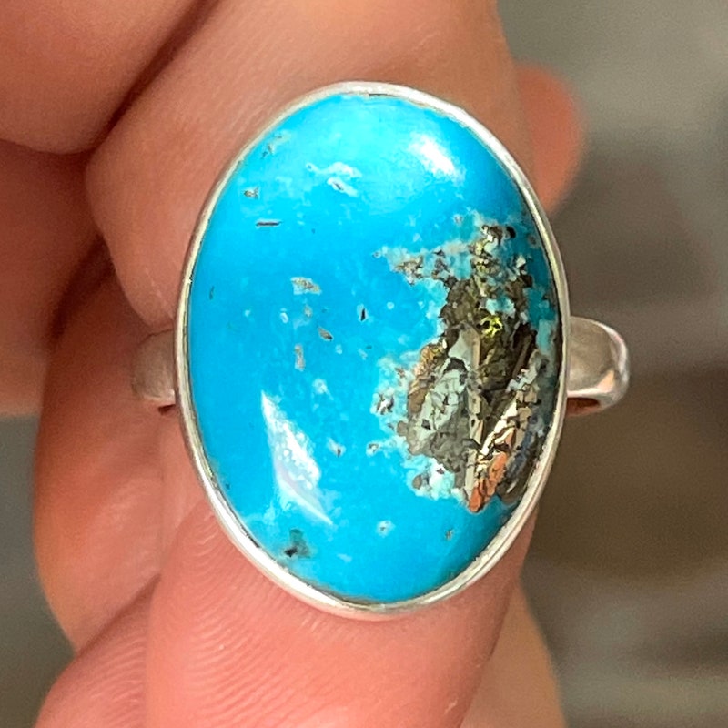 Blue Turquoise Ring - Etsy