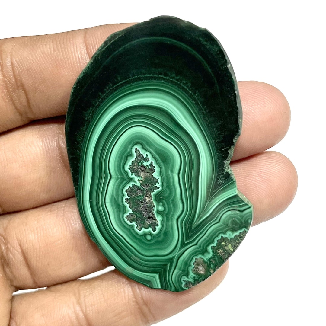 Natural Malachite Slab Slice ,both Side Polished Malachite Slice Loose ...