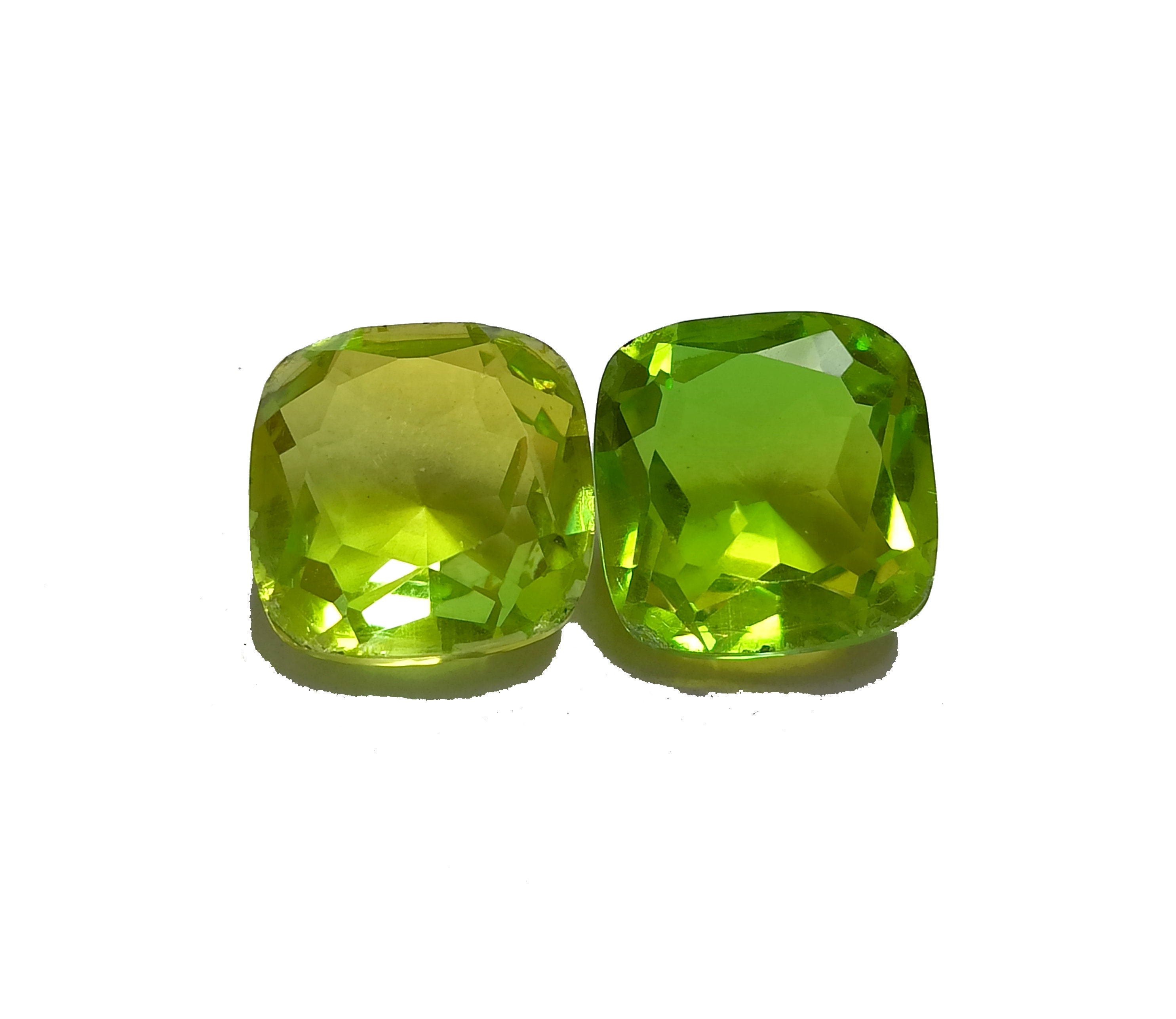 2 Pieces Bio Quartz Gemstone-faceted Bio Color Doublet - Etsy UK