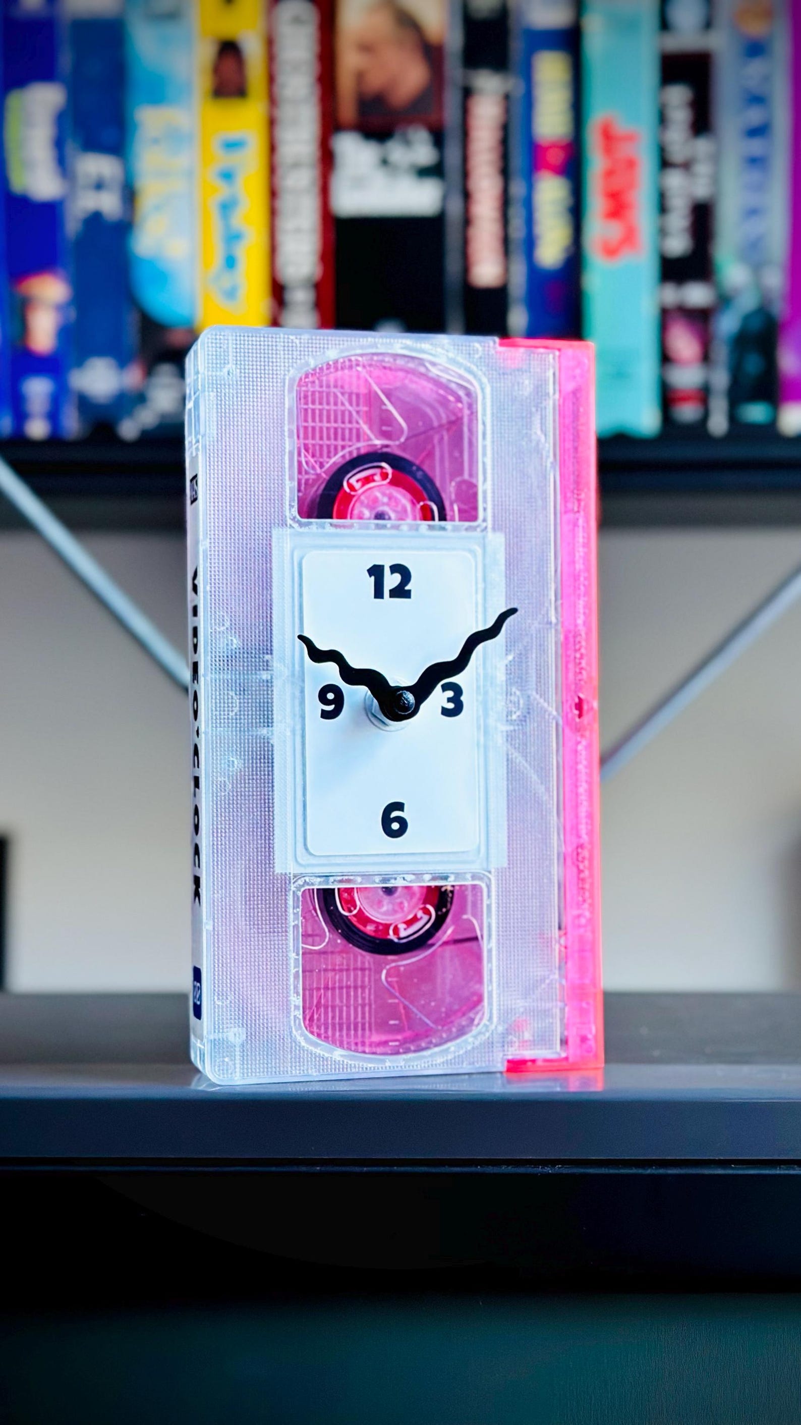 Handmade VHS Clock | Upcycled VHS Tape Art | Retro Wall Decor | Unique ...