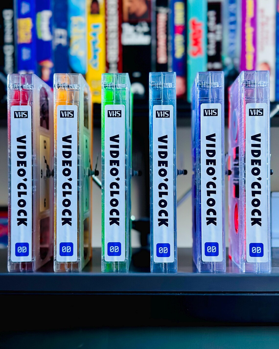 Handmade VHS Clock | Upcycled VHS Tape Art | Retro Wall Decor | Unique ...