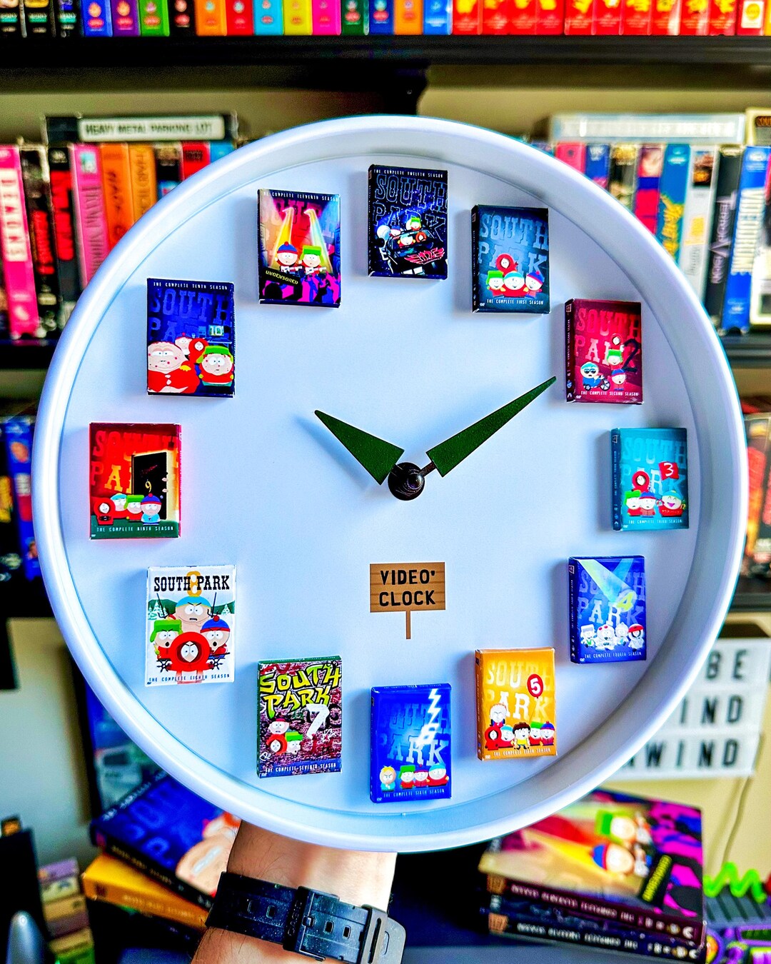 South Park Clock Handmade Miniature Cartoon Timepiece Unique Wall Decor ...