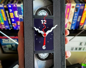 Handmade VHS Clock | Upcycled VHS Tape Art | Retro Wall Decor | Unique ...
