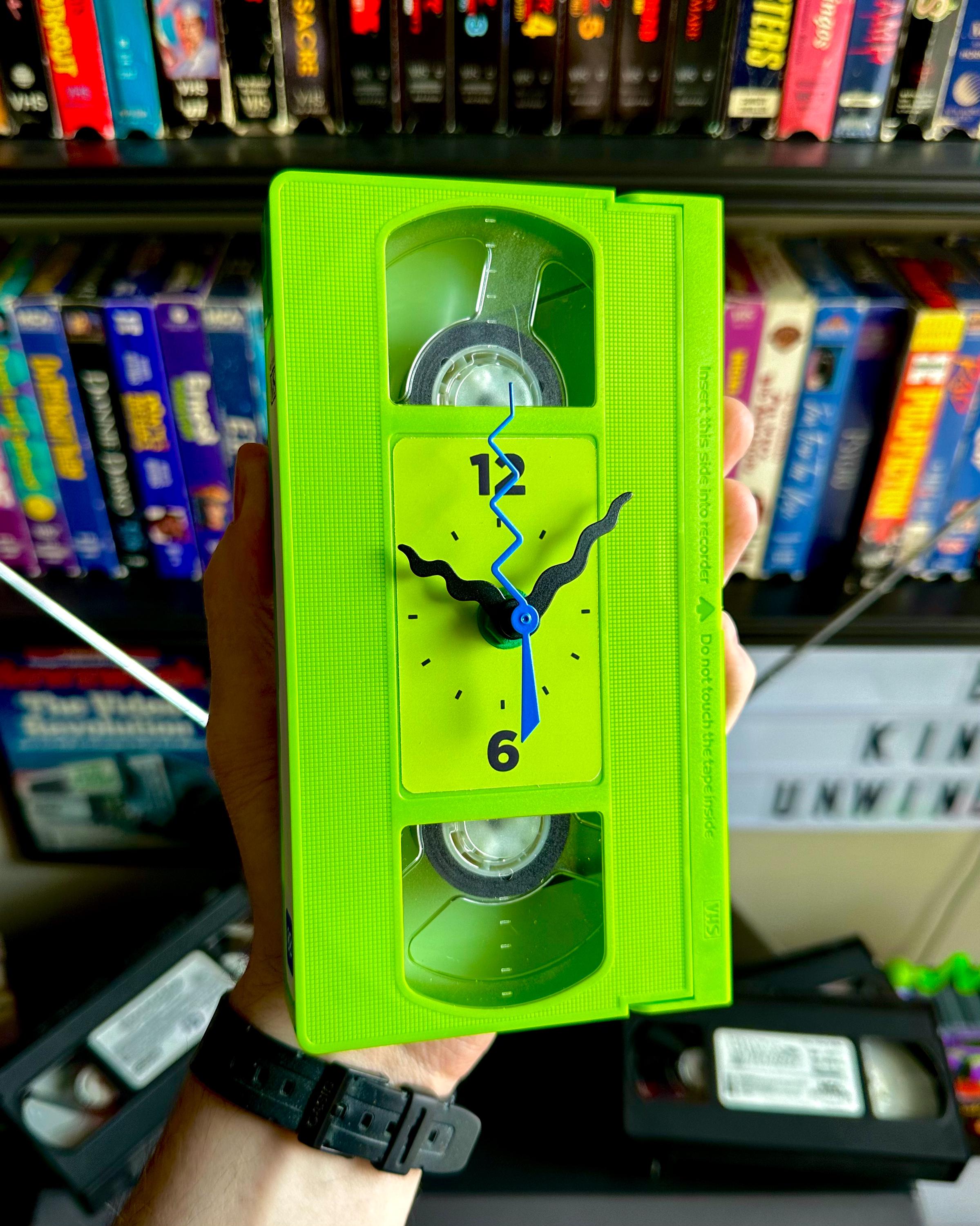 Color VHS Clock Handmade Upcycled Timepiece Unique Wall Decor Retro ...