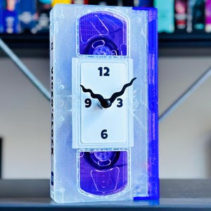 Handmade VHS Clock | Upcycled VHS Tape Art | Retro Wall Decor | Unique ...