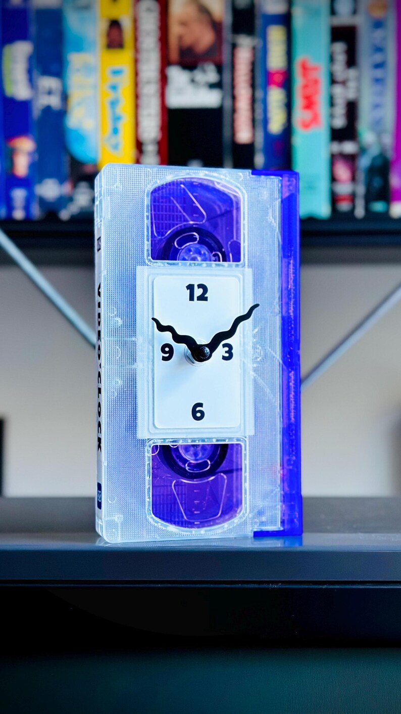 Handmade VHS Clock | Upcycled VHS Tape Art | Retro Wall Decor | Unique ...