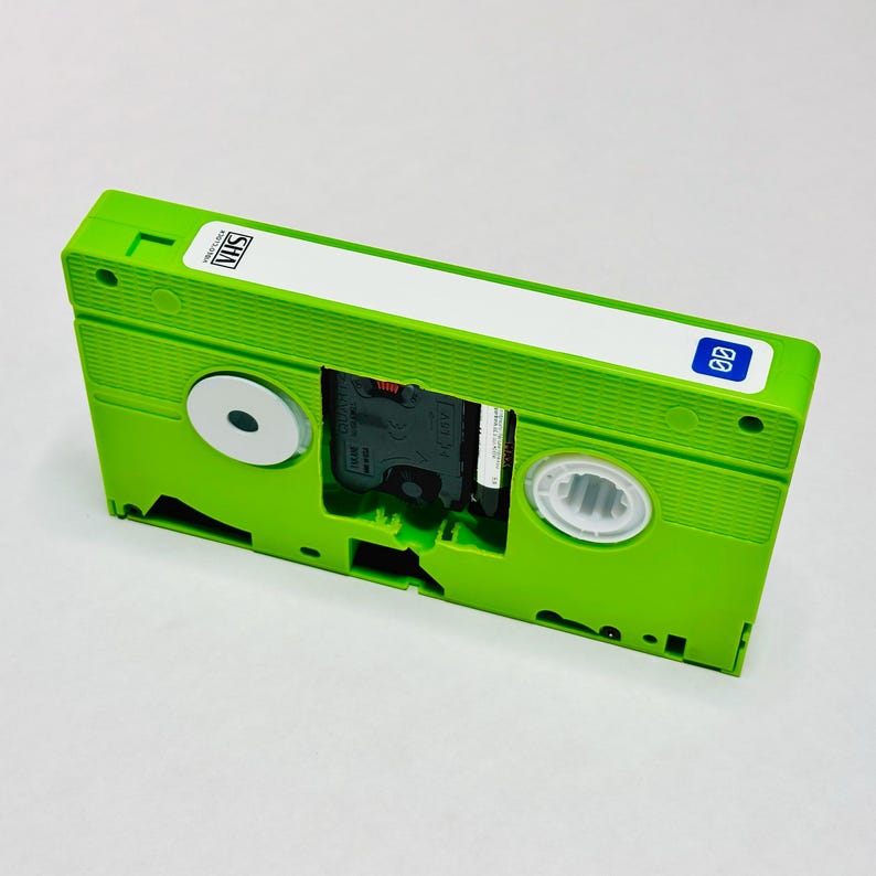 Color VHS Clock Handmade Upcycled Timepiece Unique Wall Decor Retro ...