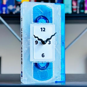 Handmade VHS Clock | Upcycled VHS Tape Art | Retro Wall Decor | Unique ...