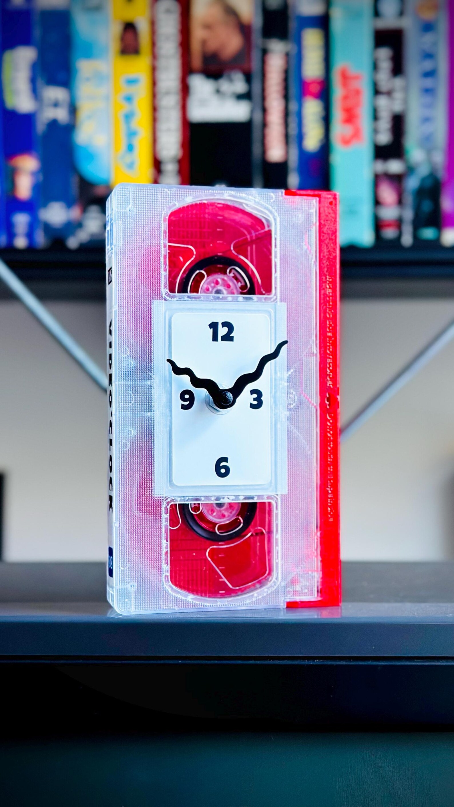Handmade VHS Clock | Upcycled VHS Tape Art | Retro Wall Decor | Unique ...