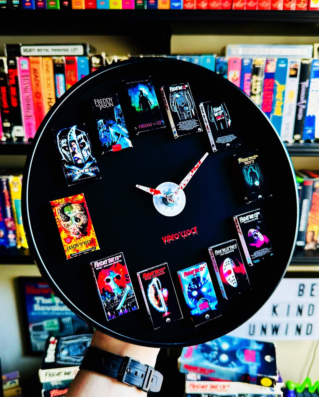 Handmade Friday the 13th Movie Clock | All 12 Jason Voorhees Films as ...