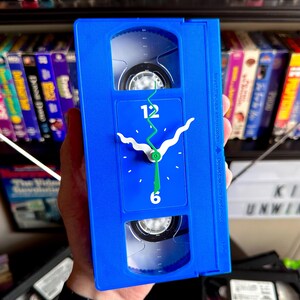 Color VHS Clock Handmade Upcycled Timepiece Unique Wall Decor Retro ...