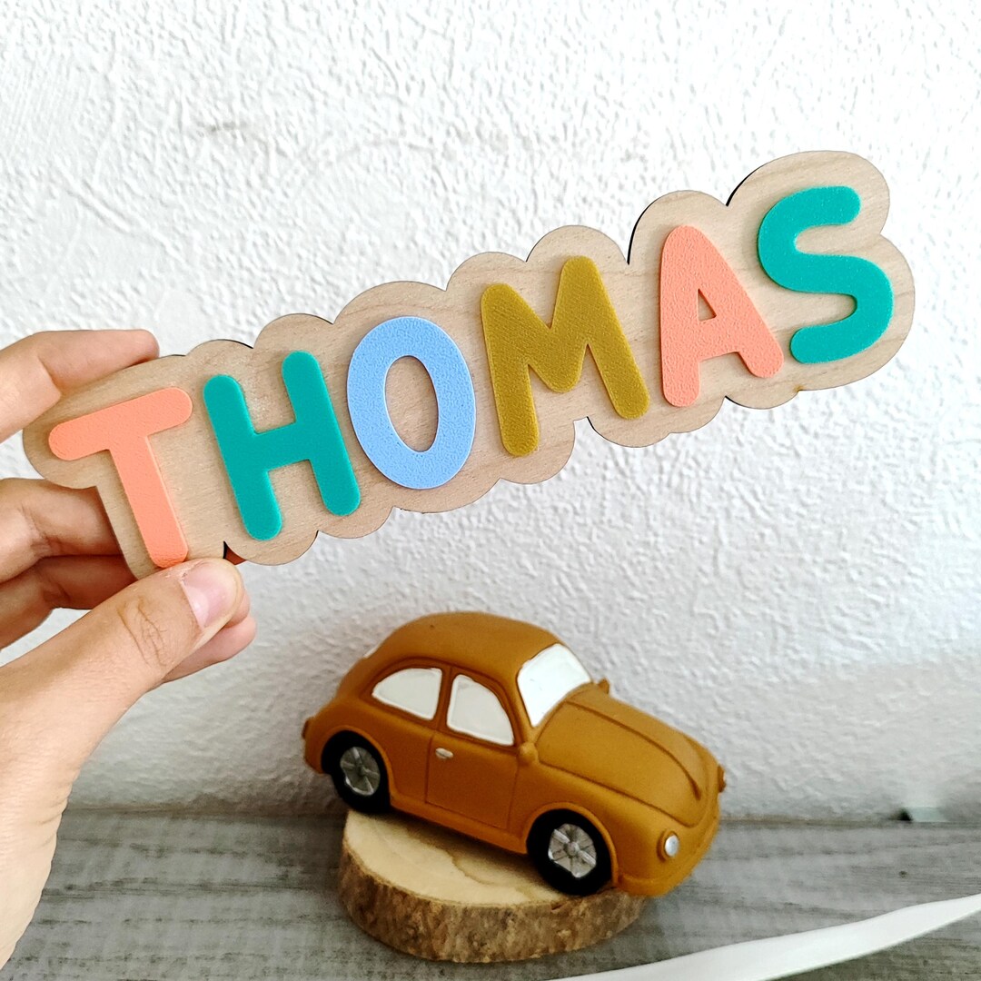 Personalized Wooden First Name, Wall Decoration for Baby or Child's ...