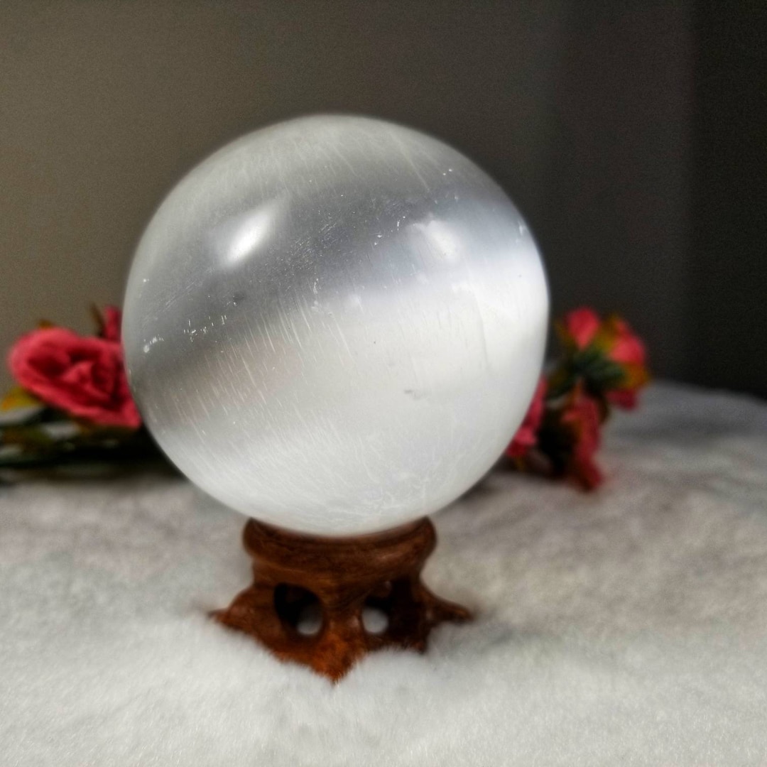 Selenite Crystal Ball, Crystal Ball, Crystal Sphere, Selenite, Selenite ...