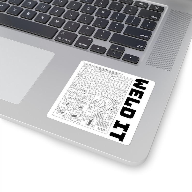 Welding Chart, Square Stickers, Basic Welding Symbols and Their ...