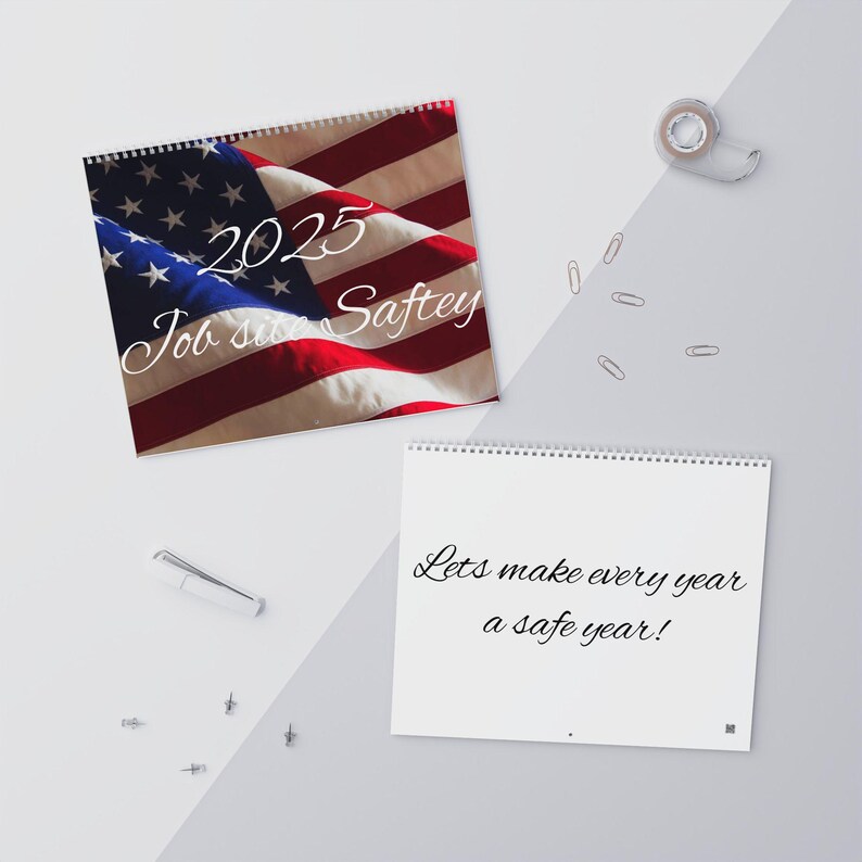 Wall Calendar, Construction Safety Tips 2025 Calendar for Builders ...