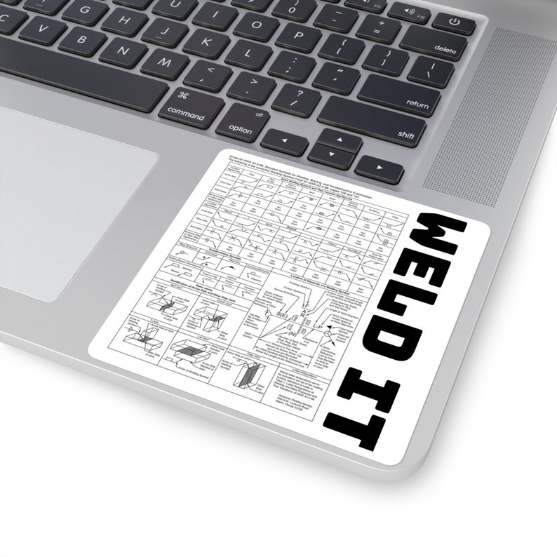 Welding Chart, Square Stickers, Basic Welding Symbols and Their ...