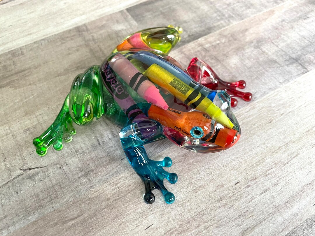 Resin Crayon Frog - Etsy