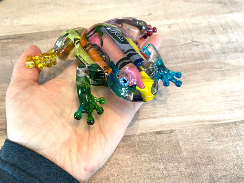 Resin Crayon Frog - Etsy