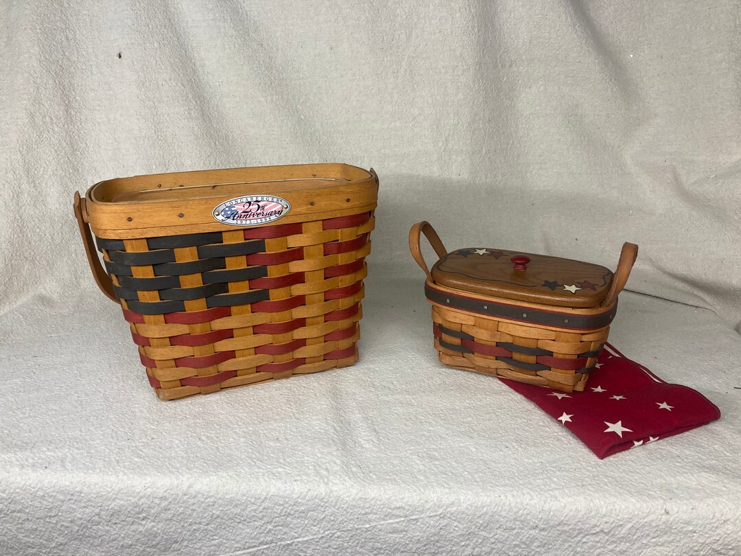 Longaberger Collector Flag Baskets 2001 Inaugural 2001 Whistle-stop ...