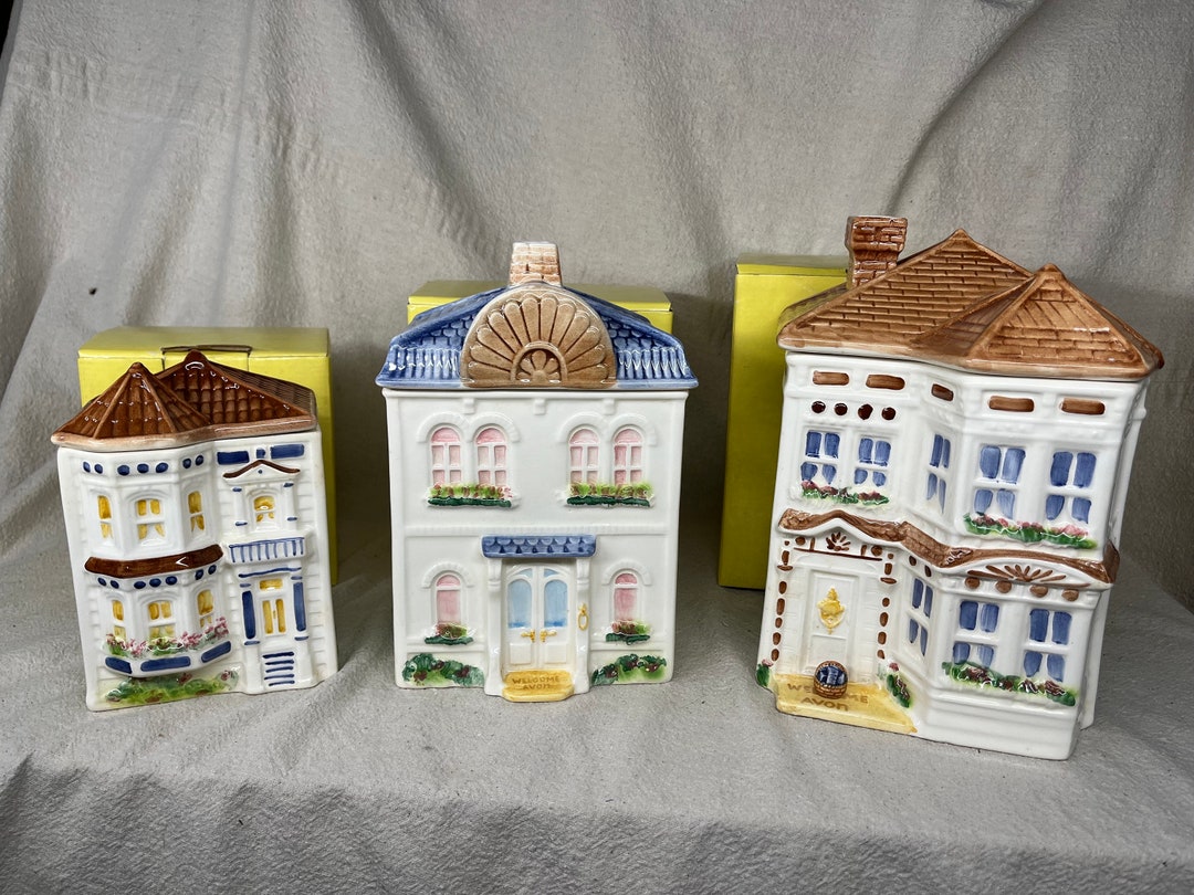New Old Stock Avon Townhouse Canister Collection Choose From - Etsy