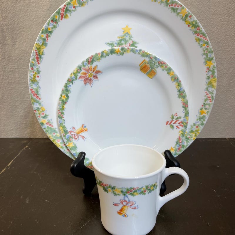 Christmas Corelle Dishes - Etsy