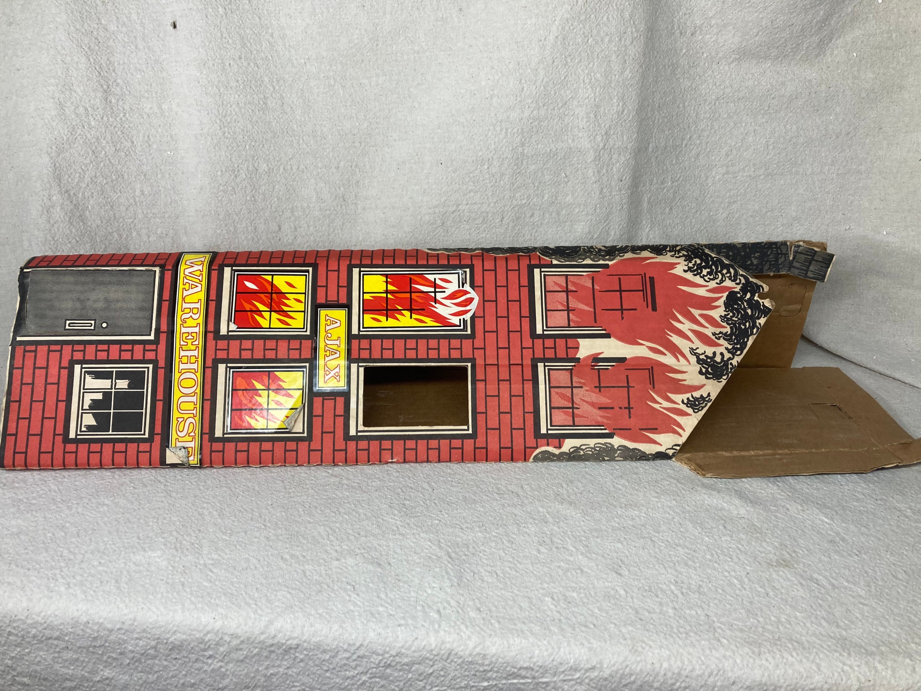 Vintage Nylint No. 942 Firehouse Set: Pressed Steel Fire Truck ...