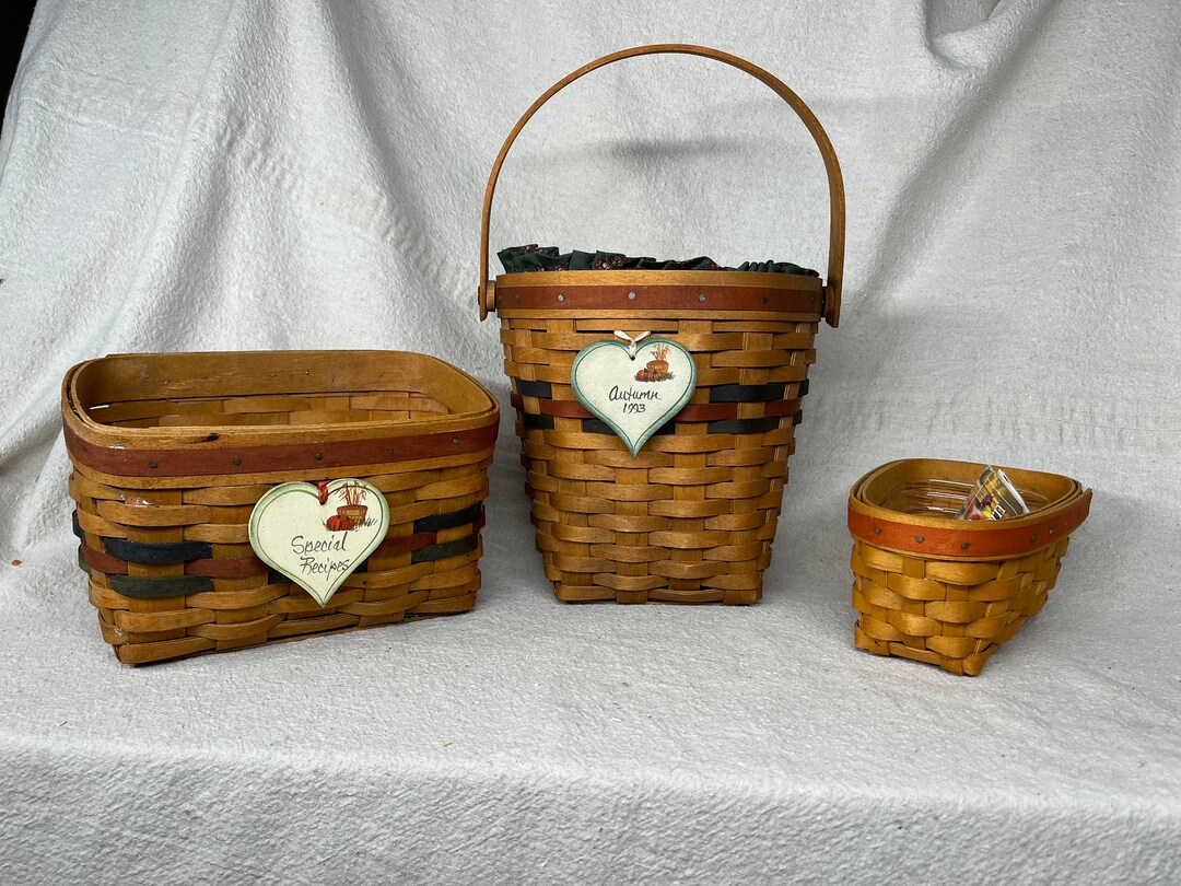 Longaberger Shade of Autumn Collector Baskets | Choose From 1994 Recipe ...