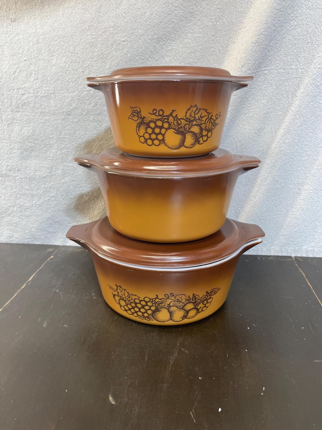 Vintage Pyrex Lidded Old Orchard Casserole | Choose From 473, 474, 475 ...
