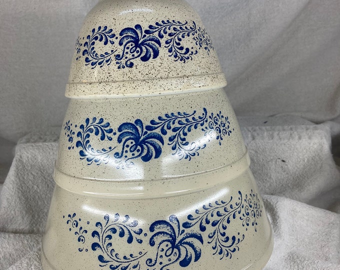 Vintage Pyrex Homestead Nested Mixing Bowls Country Choose From Pyrex ...