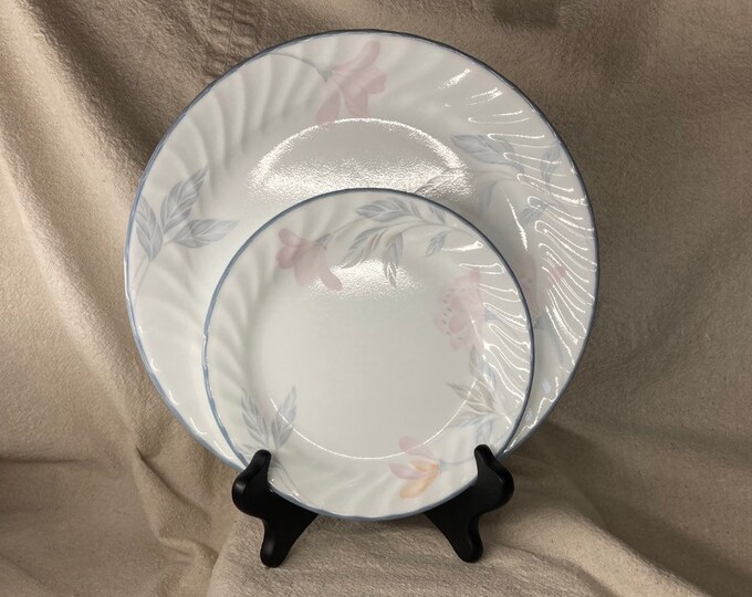 Vintage Corelle Pink Trio Dinnerware | Pink Flowers | Impressions ...