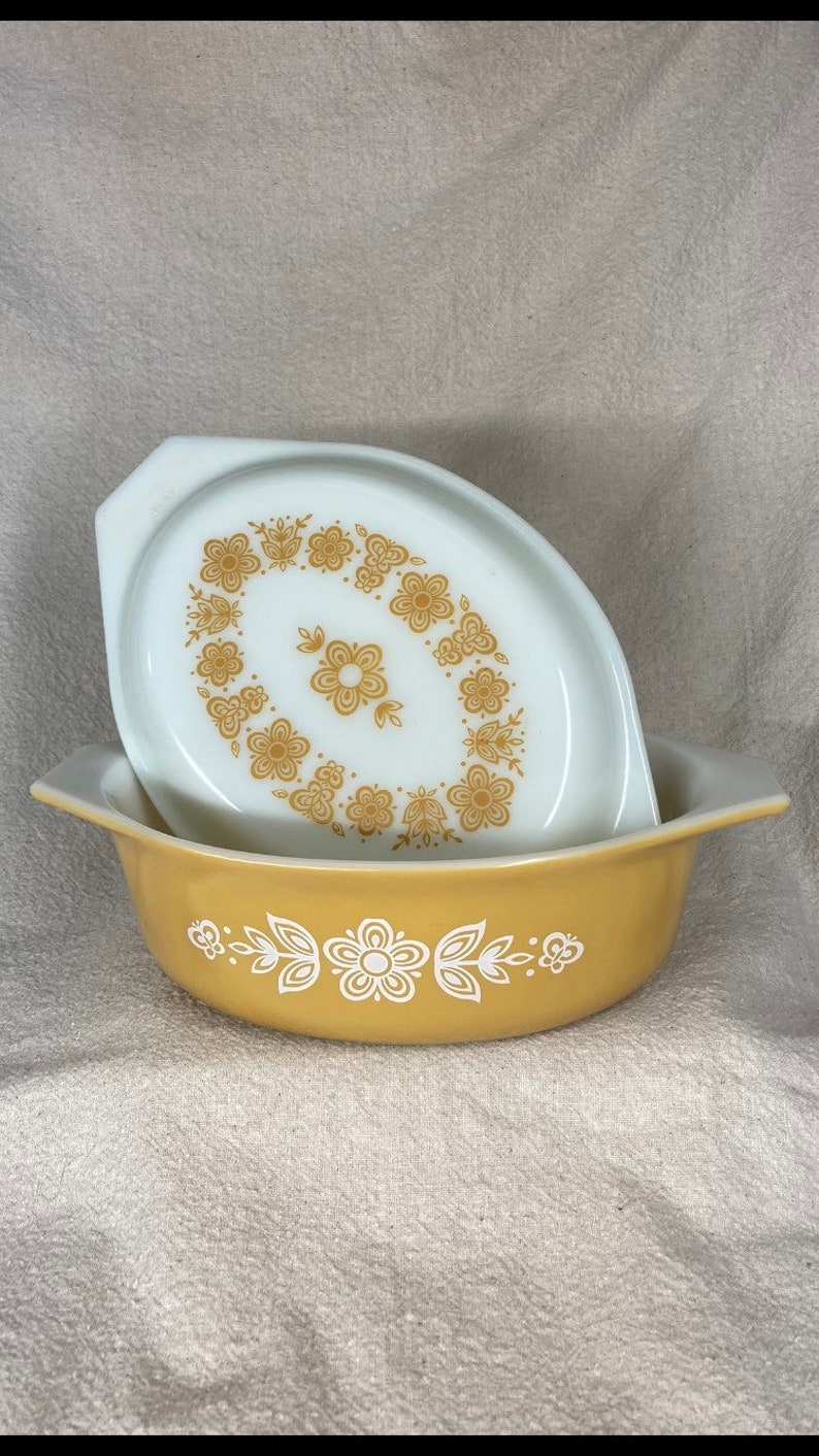 Vintage Pyrex 1.5 Quart Covered Oval Casserole Dishes W/ Lid - Etsy