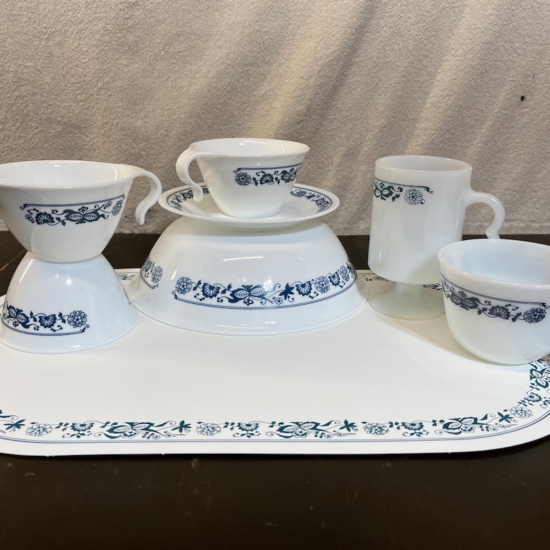 Corelle Blue Onion Mug - Etsy