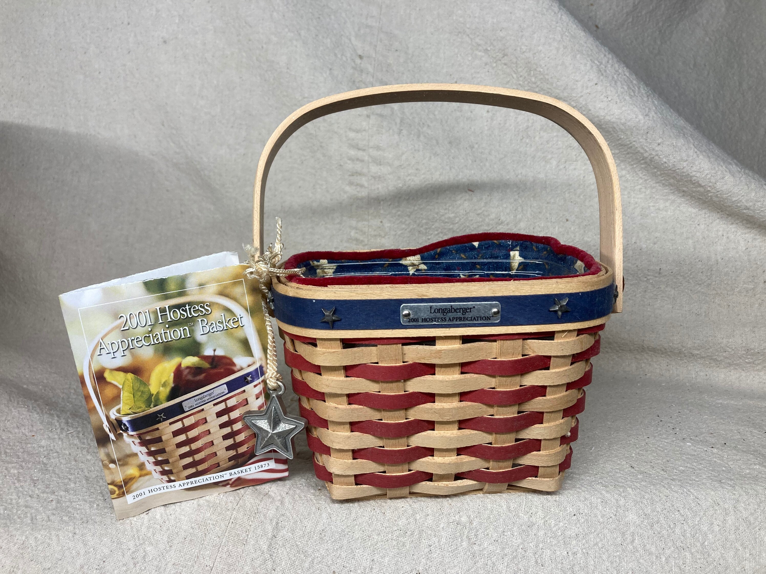 Longaberger Collector Flag Baskets | 2001 Hostess Appreciation | 1998 ...