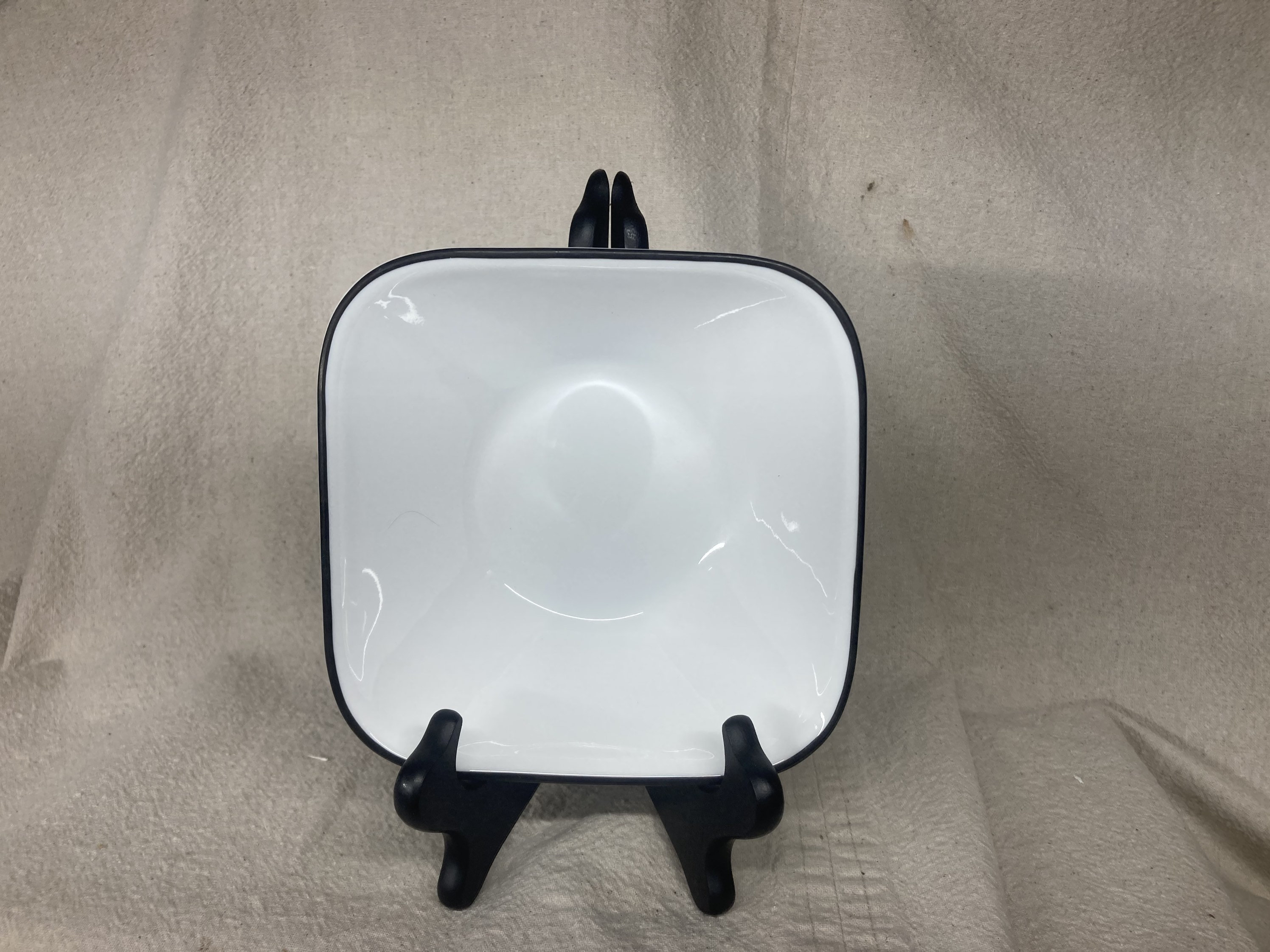 Vintage Corelle Simple Lines Dinnerware Black Trim Dinner - Etsy