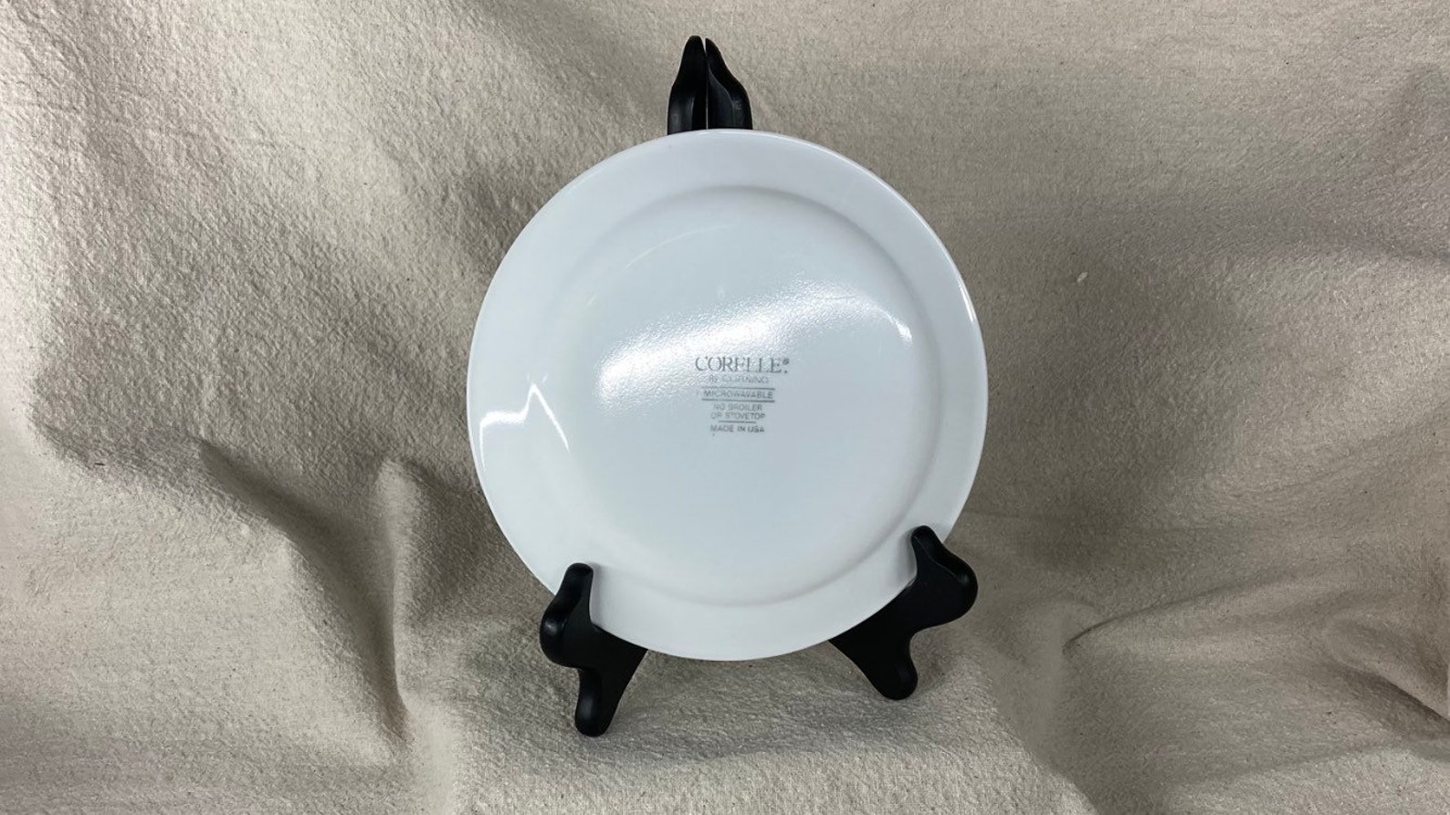 Vintage Corelle Enhancements White Swirl Plates and Bowls | Etsy