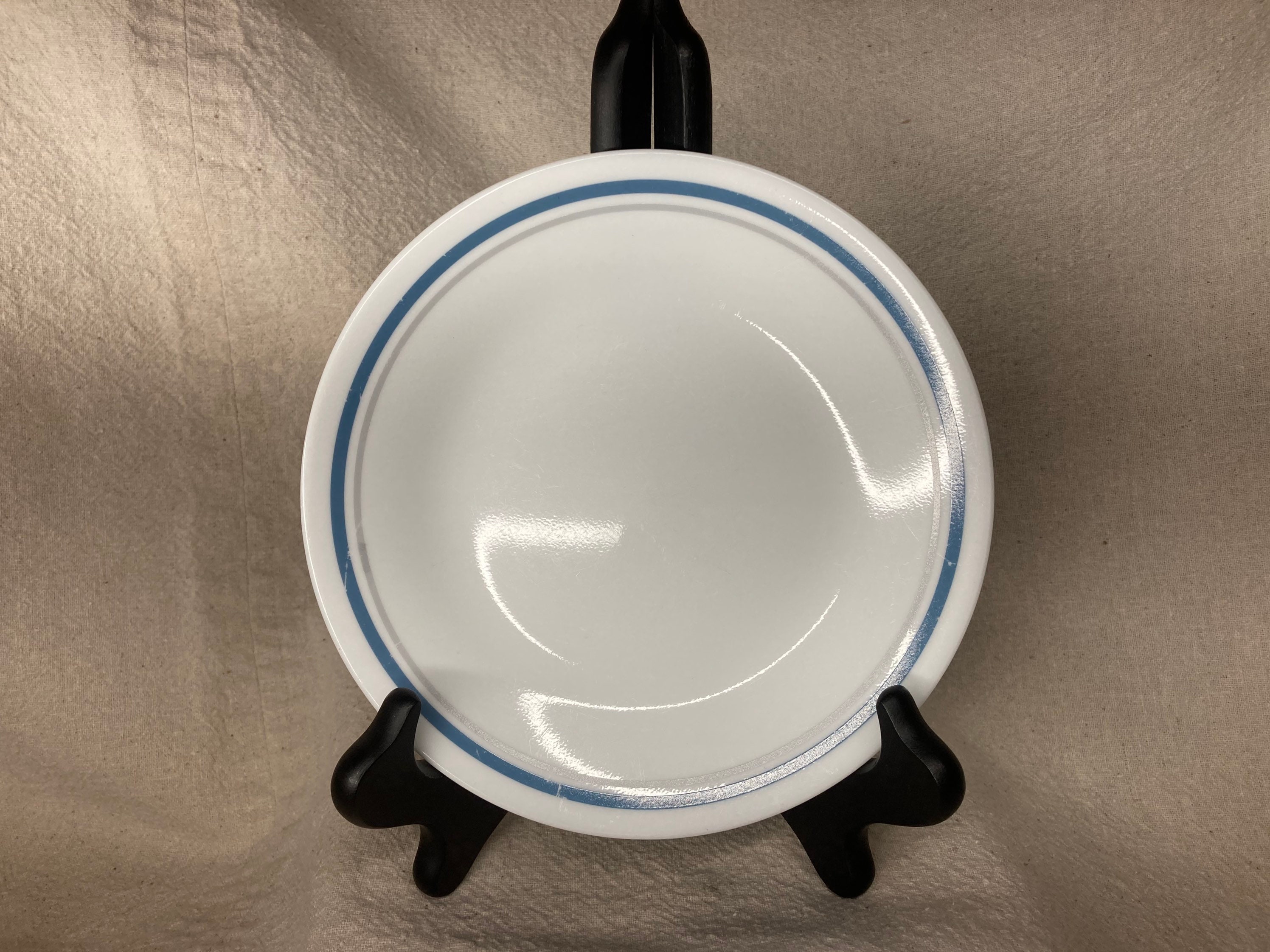 Vintage Corelle Indigo Dinnerware Blue & Grey Stripe - Etsy