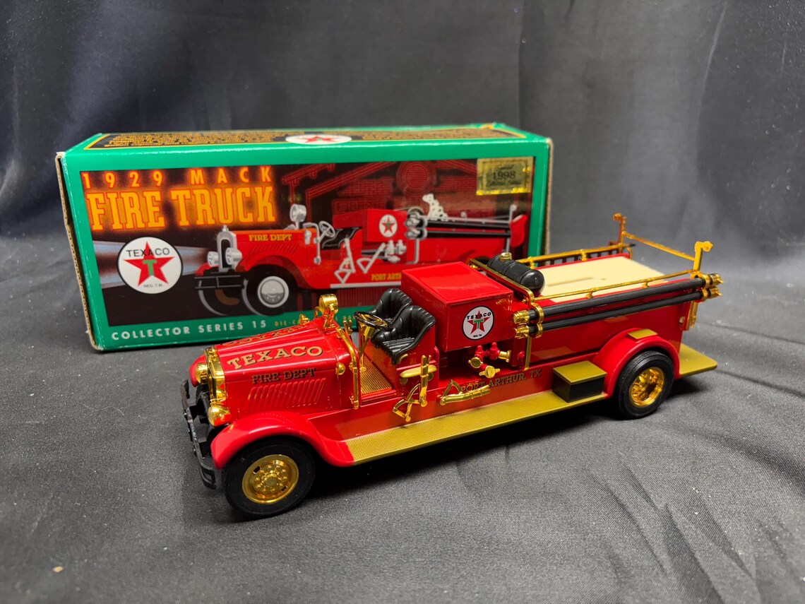 Ertl 1929 Texaco Mack Fire Truck Coin Bank | Stock #F415 - Etsy