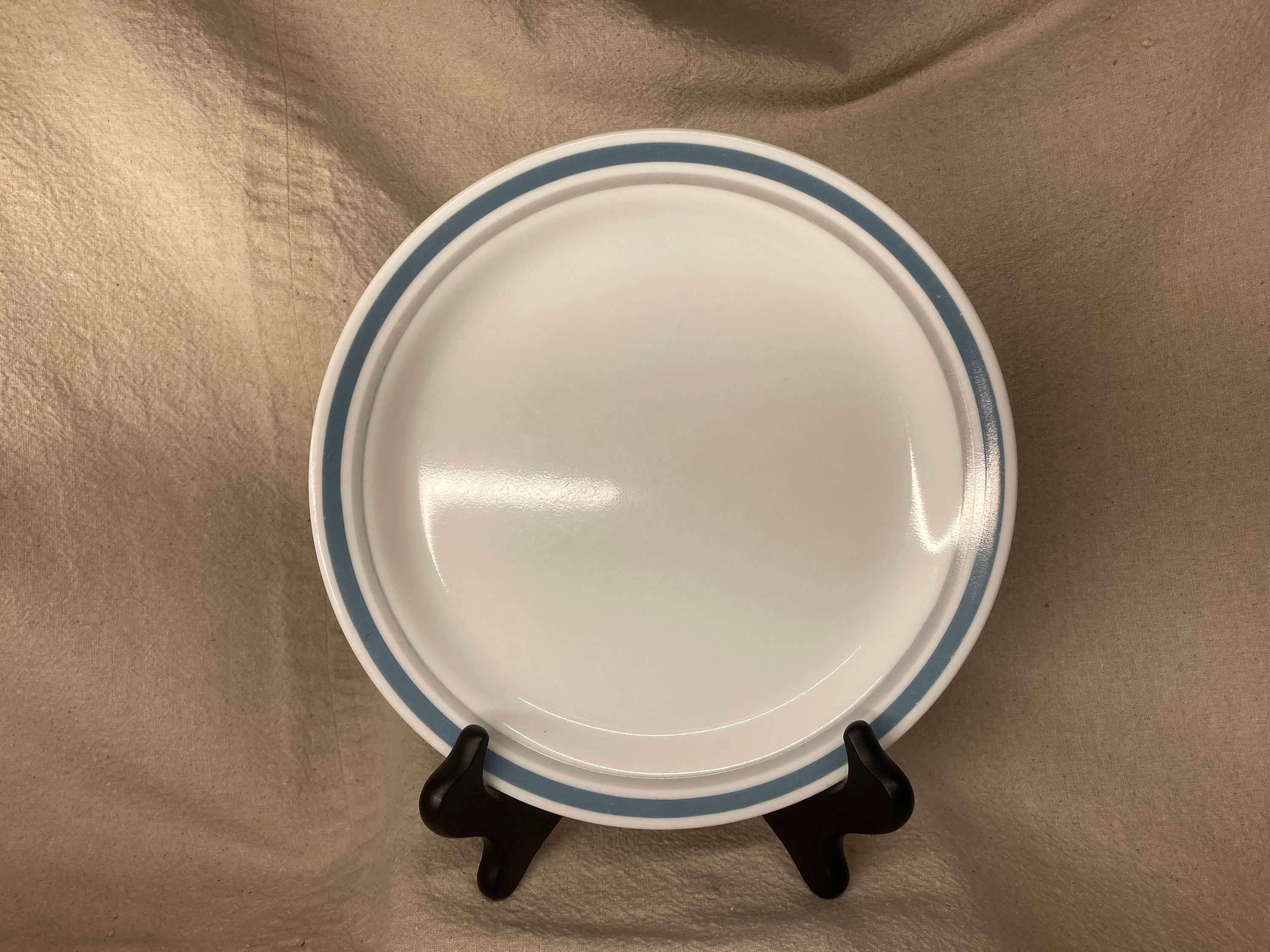 Vintage Corelle Indigo Dinnerware Blue & Grey Stripe - Etsy
