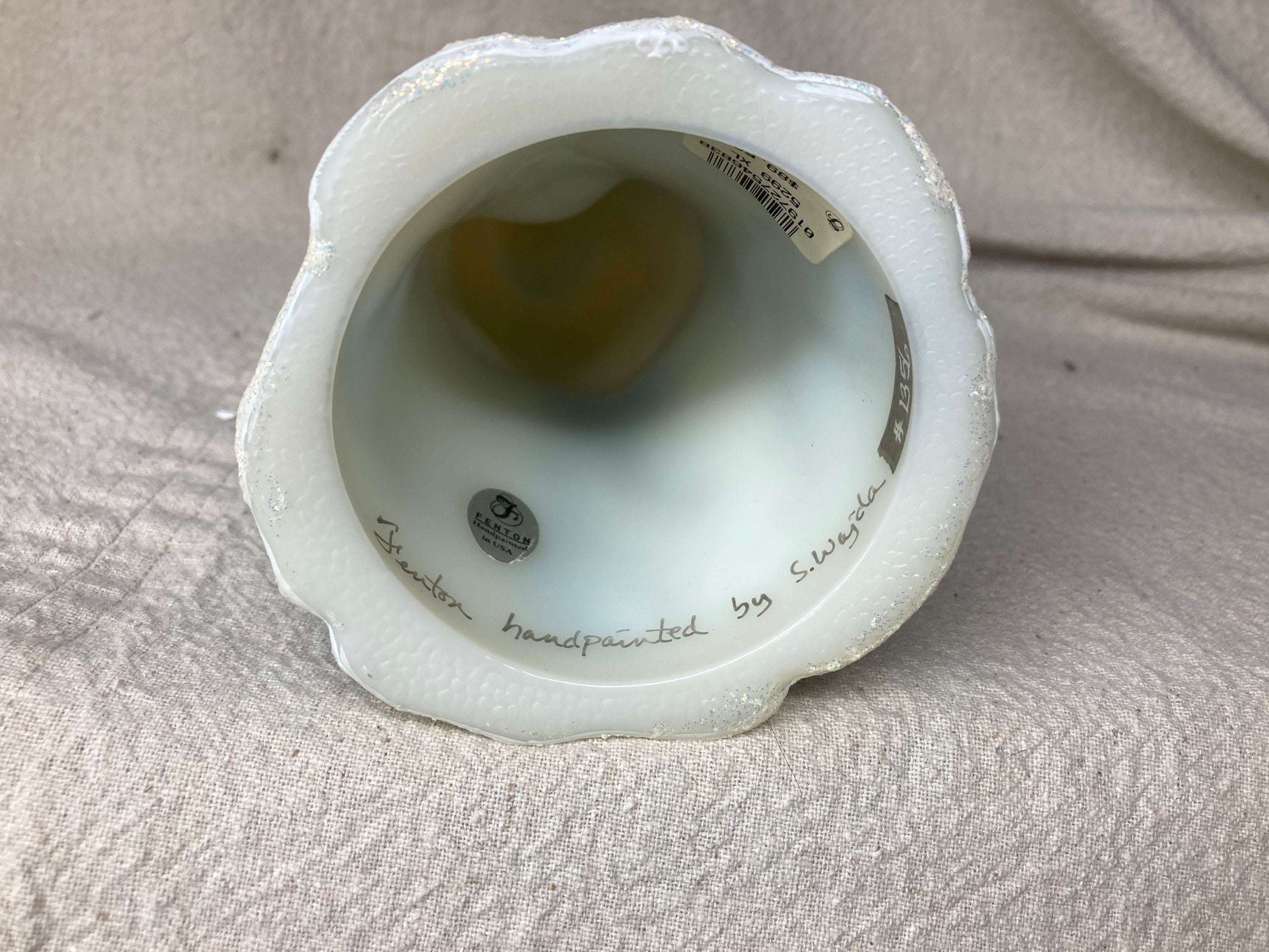 Fenton Santa Claus Hand Painted Fenton Art Glass - Etsy