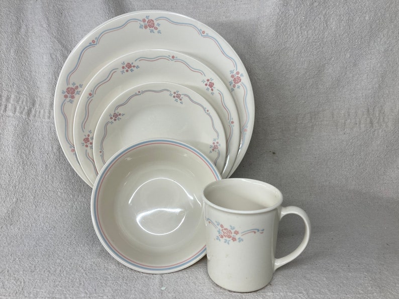 Vintage Corelle English Breakfast Dinnerware | Dinner Plates | Corelle ...